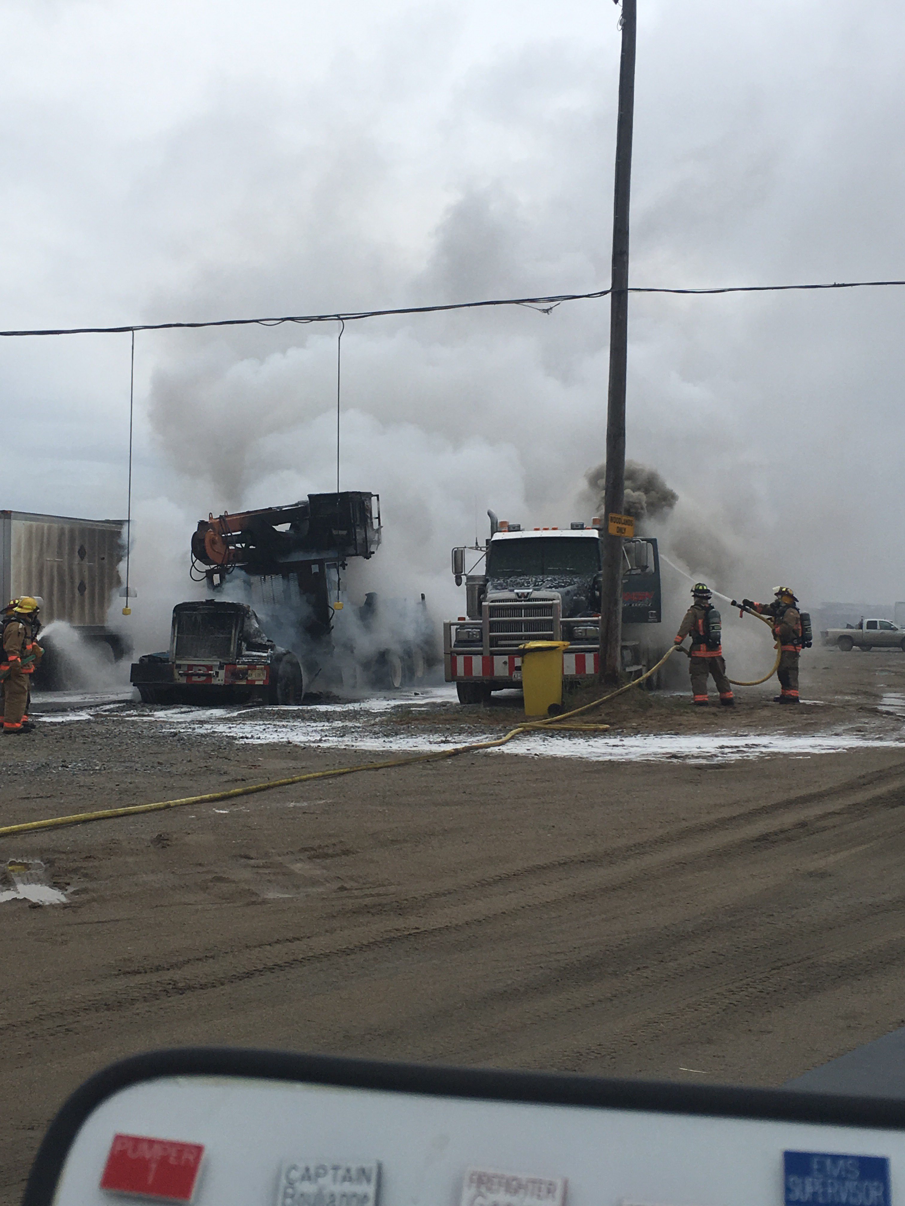 Vehicle Fire Outside Of Tembec : My Kap-Hearst Now
